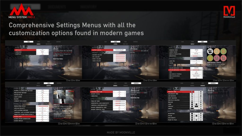 ue5-Moonville 的菜单系统专业版-CG/VD