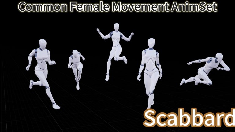 通用女性动作动画集-Common Female Movement AnimSet-CG教程网